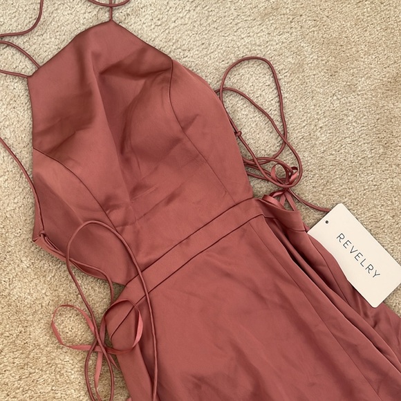Revelry | Dresses | Nwt Revelry Desert Rose Haven Satin Bridesmaid ...